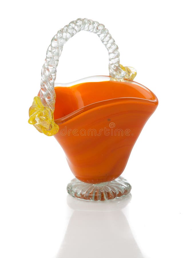 Orange color glass pot stock photo. Image of peace, vase - 26455730