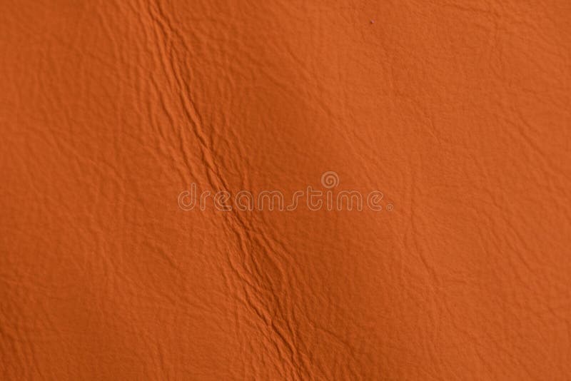 Orange Color Leather Surface Stock Photo - Image of leather, natural ...