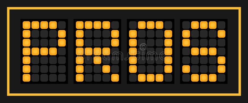 Orange Led Banner in Word Pros on Black Background Stock Vector ...