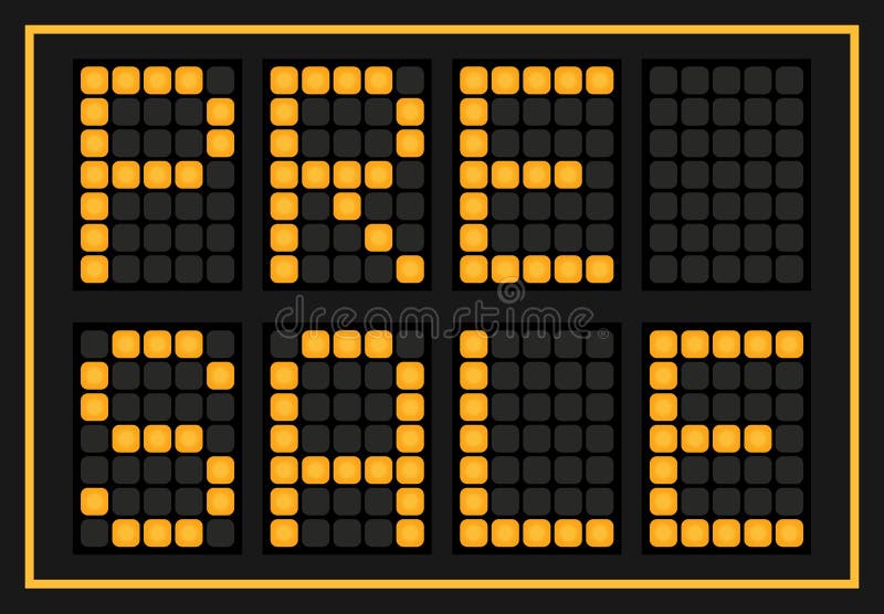 Orange Led in Word Pre Sale on Black Background Stock Vector ...