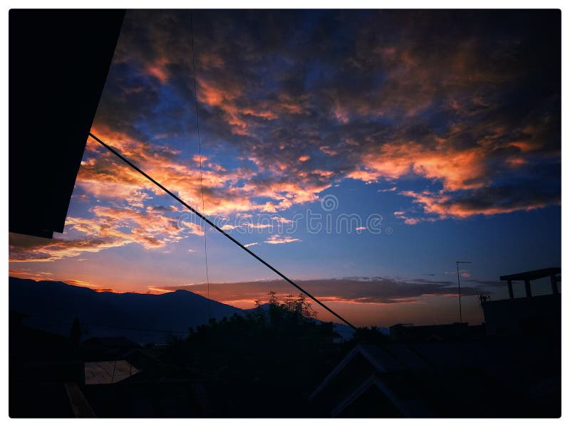 Orange Color for Magic in the Evening Stock Image - Image of color ...