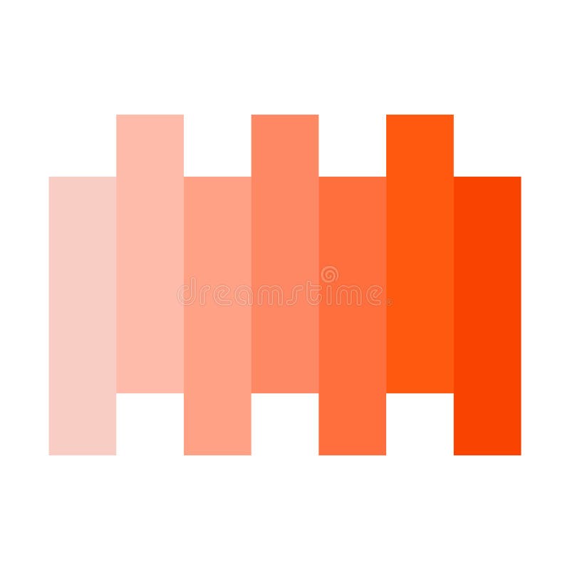 Orange color palette stock vector. Illustration of design - 217708652
