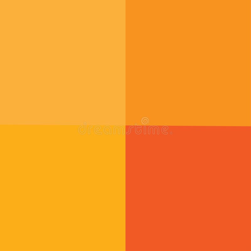 Orange Color Palette Vector Illustration,, Stock Illustration ...