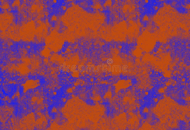 Orange Color Pattern on Blue Background Stock Illustration ...