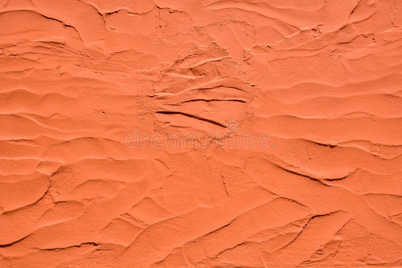 Orange Color Plaster Wall Texture Stock Photo - Image of plaster ...