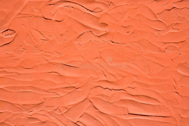 Orange Color Plaster Wall Texture Stock Image - Image of abstract ...