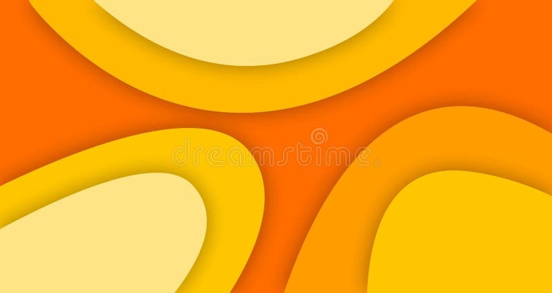 Orange Color Shapes Animation Footage Background. Use for Project for ...