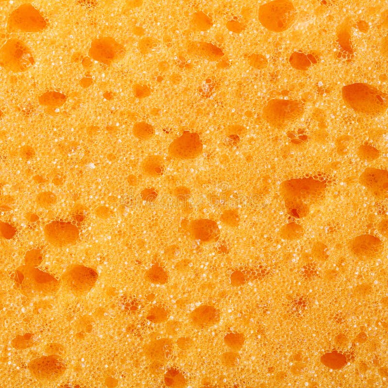 Orange Color Sponge Texture Stock Photo - Image of background, object ...
