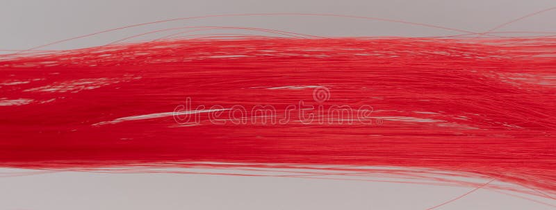Orange Color Straight Hair Strands Stock Image - Image of long, length ...