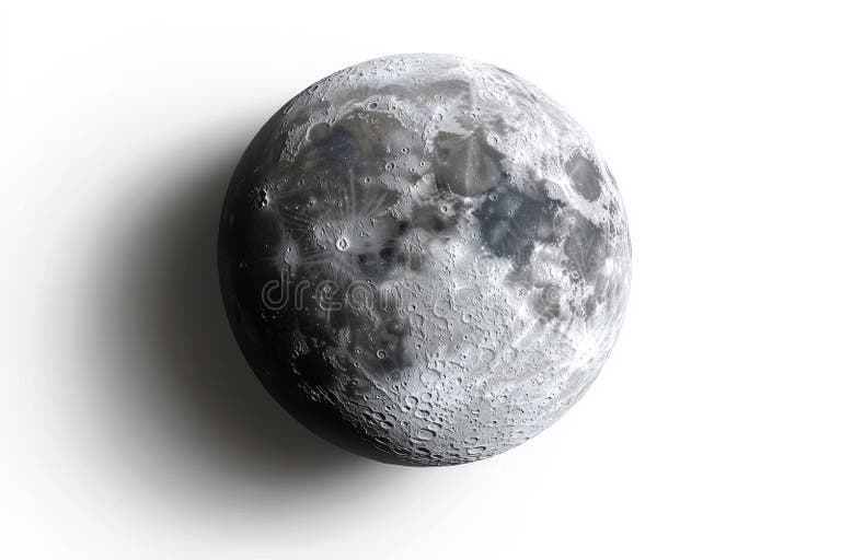 Orange-colored Moon Displaying a Detailed Texture and an Array of ...