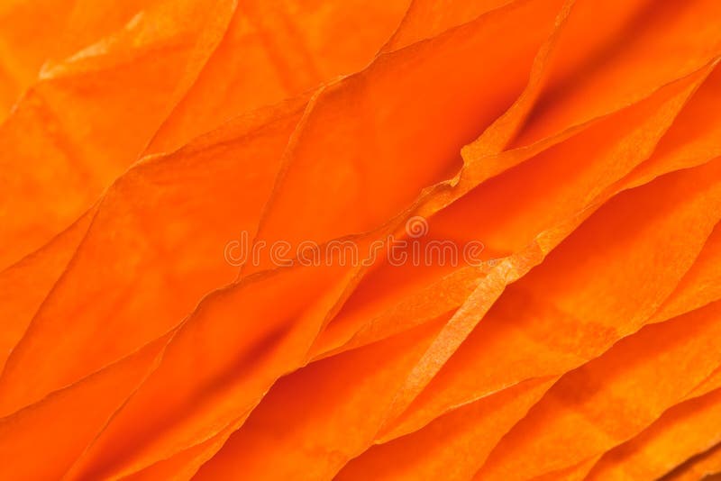 Orange Colored Ruffled Paper Cells Abstract Patterns and Textures ...