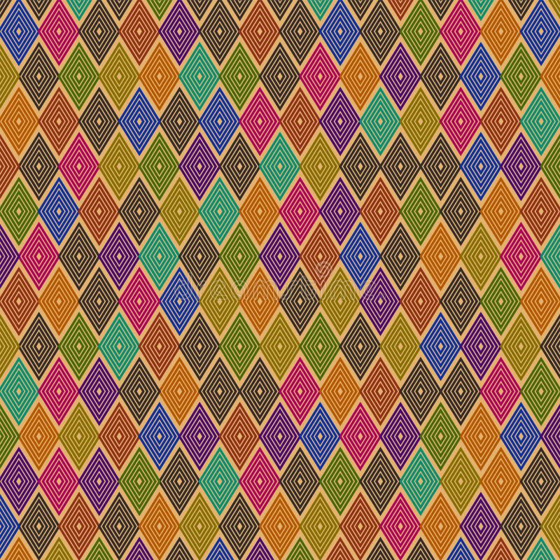 The Orange of Colorful Parallelogram Pattern Design Stock Illustration ...