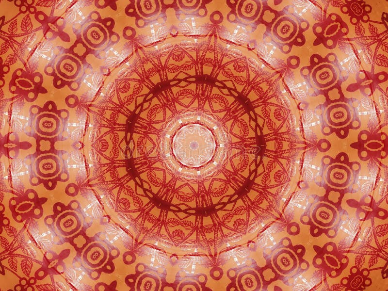 Orange Coloured (pattern) Design. Stock Illustration - Illustration of ...