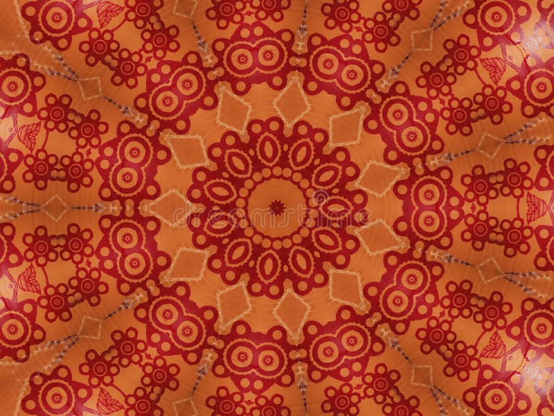 Orange Coloured (pattern) Design. Stock Illustration - Illustration of ...