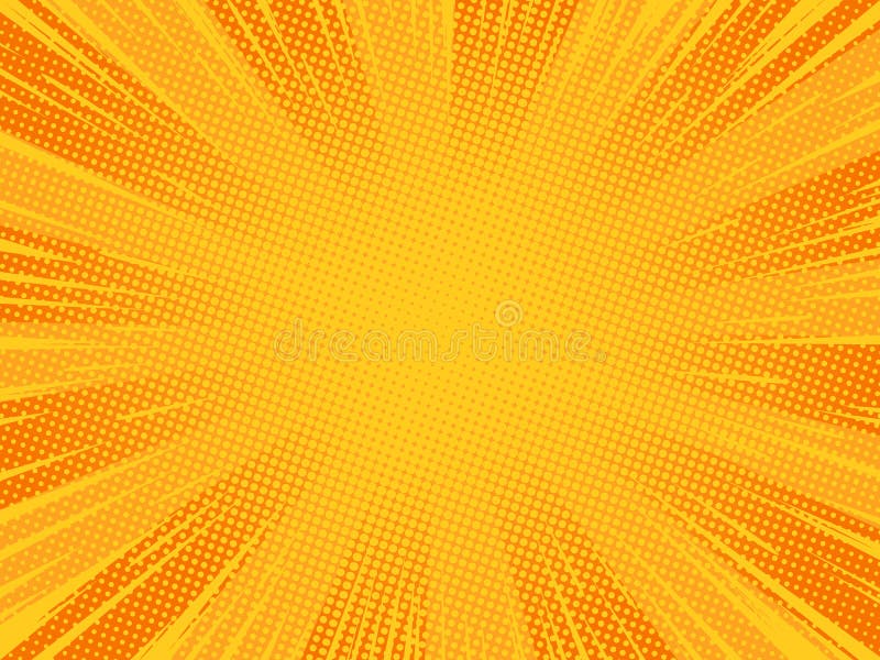 Orange comic background stock vector. Illustration of action - 114847063
