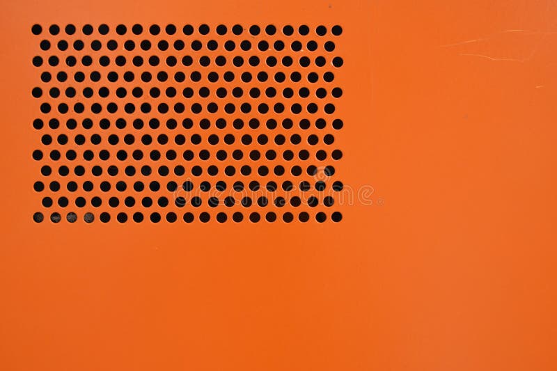 Orange Computer Cpu Texture Background with Black Hole Stock Photo ...