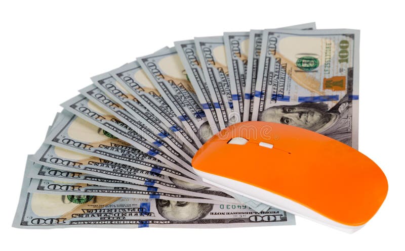 Orange computer mouse stock image. Image of color, scroll - 23681089