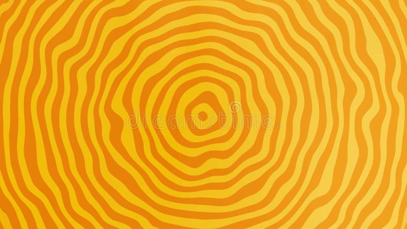 Orange Concentric Circle Optical Depth Background Loop. Stock Video ...