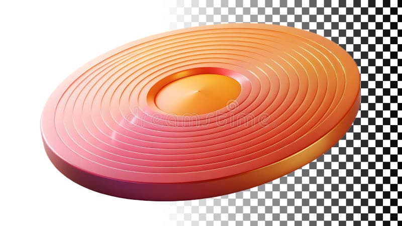 Orange Concentric Circles, Abstract Shape for Modern and Dynamic ...