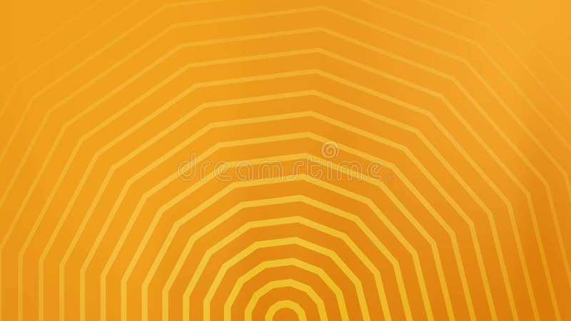 Orange Concentric Hexagon Pattern Background Loop. Stock Video - Video ...