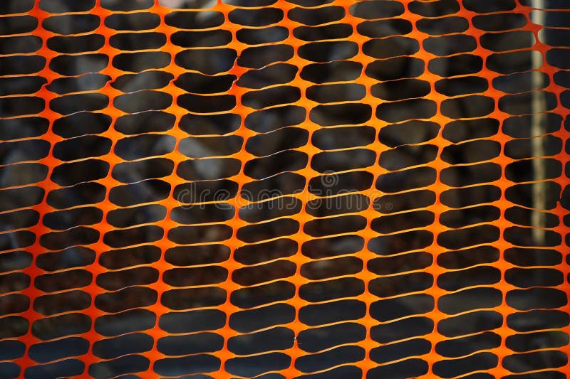 Orange Construction Mesh for Fencing Off Road Repairs Stock Photo ...