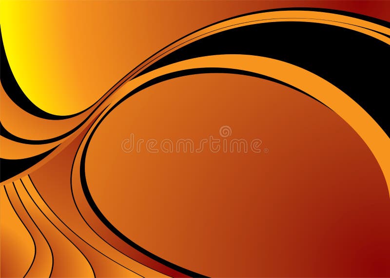 Orange corner bend stock vector. Illustration of bright - 5177820