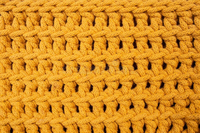 Orange Cotton Cord Crochet Pattern, Abstract Texture Background, Soft ...
