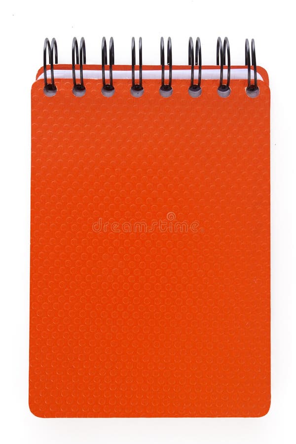 Orange cover stock photo. Image of notepad, supply, orange - 12919290