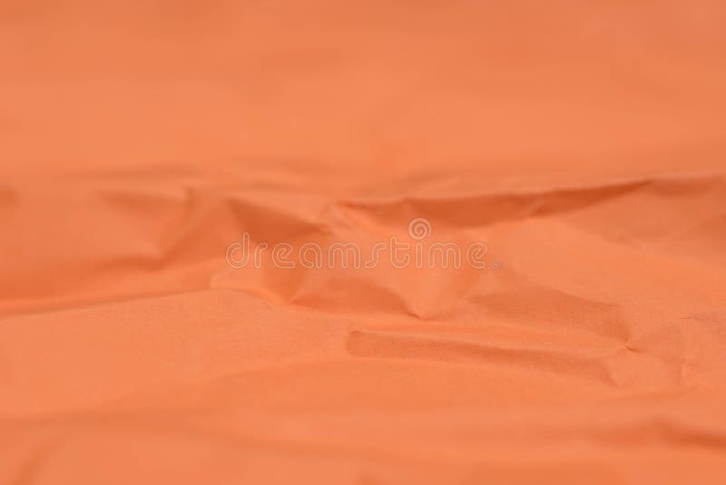 Orange Creased Color Paper Texture Background Selective Focus Stock ...