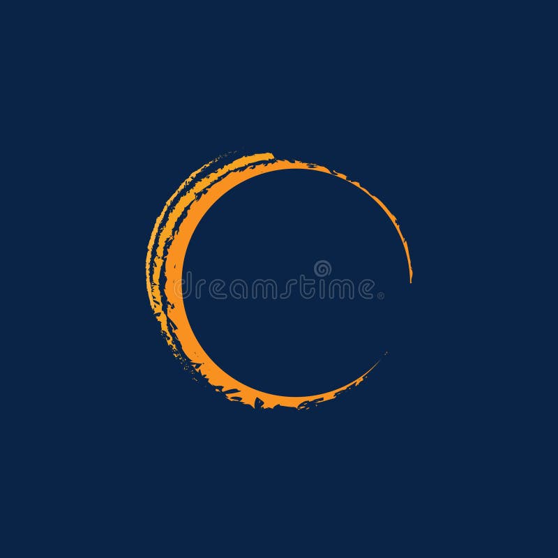 Orange crescent shape stock vector. Illustration of logo - 359277749