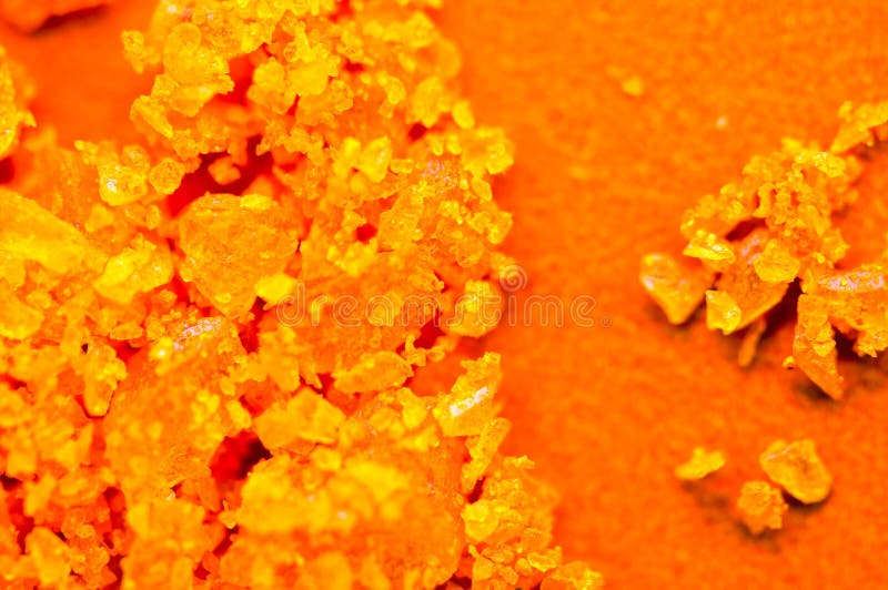 Orange Crystals. Abstract Background. Macro. Blur Stock Image - Image ...
