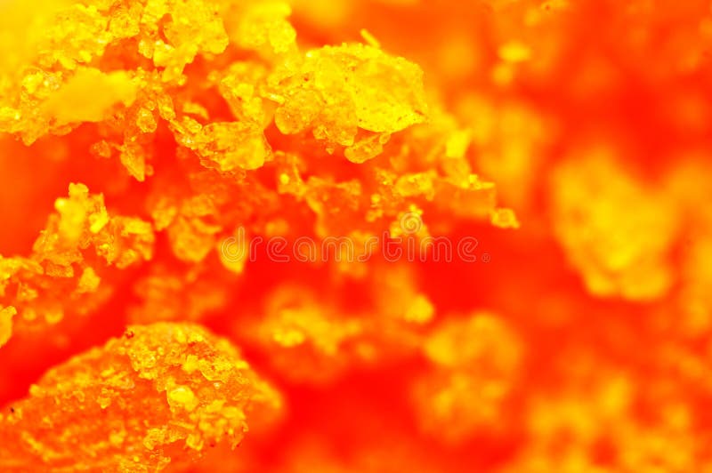 Orange Crystals. Abstract Background. Macro Stock Photo - Image of ...