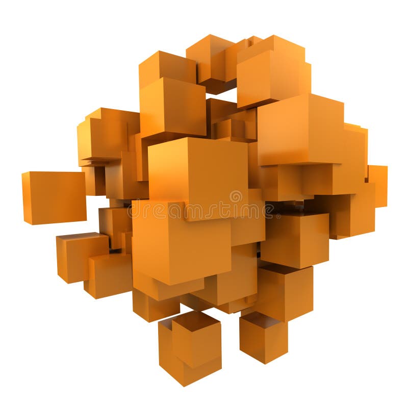 Orange 3d Cubes Background Stock Illustrations – 8,653 Orange 3d Cubes ...