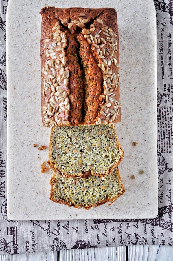 Orange Cupcake with Poppy Seeds and Seeds Stock Image - Image of sweet ...