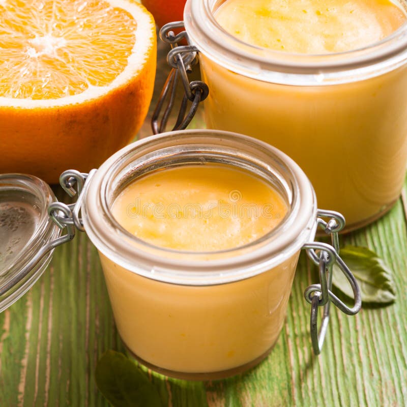 Orange curd stock photo. Image of freshness, mousse, fruit - 56621682