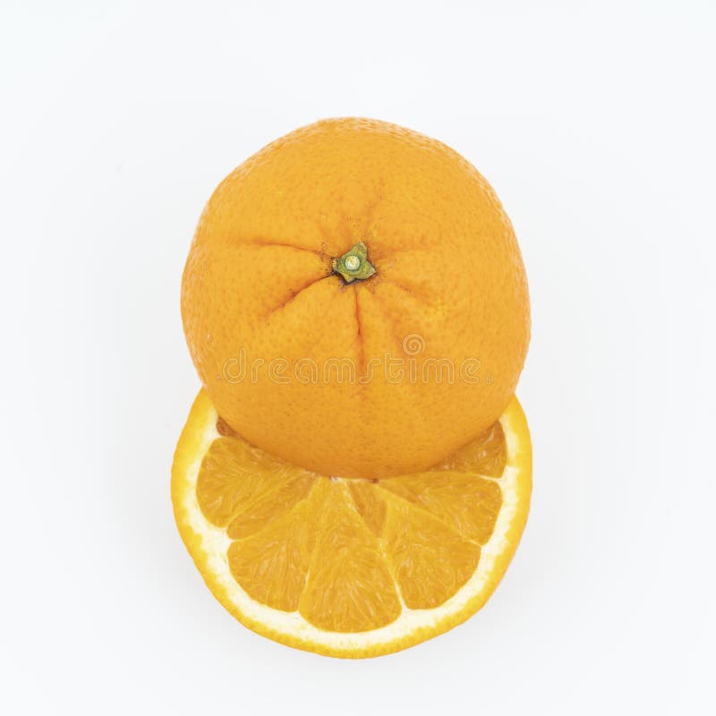 An orange cut stock image. Image of orange, nature, food - 141637173