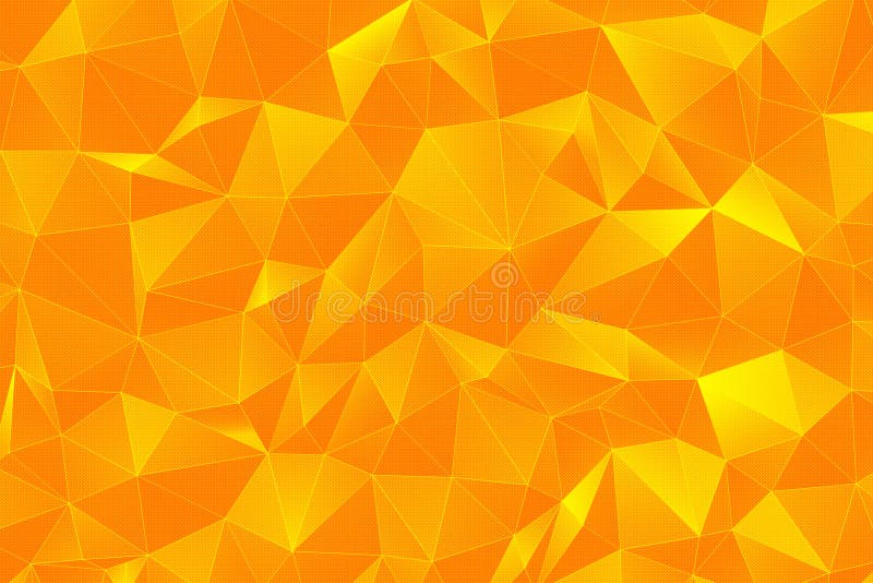 Orange 3D Polygonal Surface Render Stock Illustration - Illustration of ...