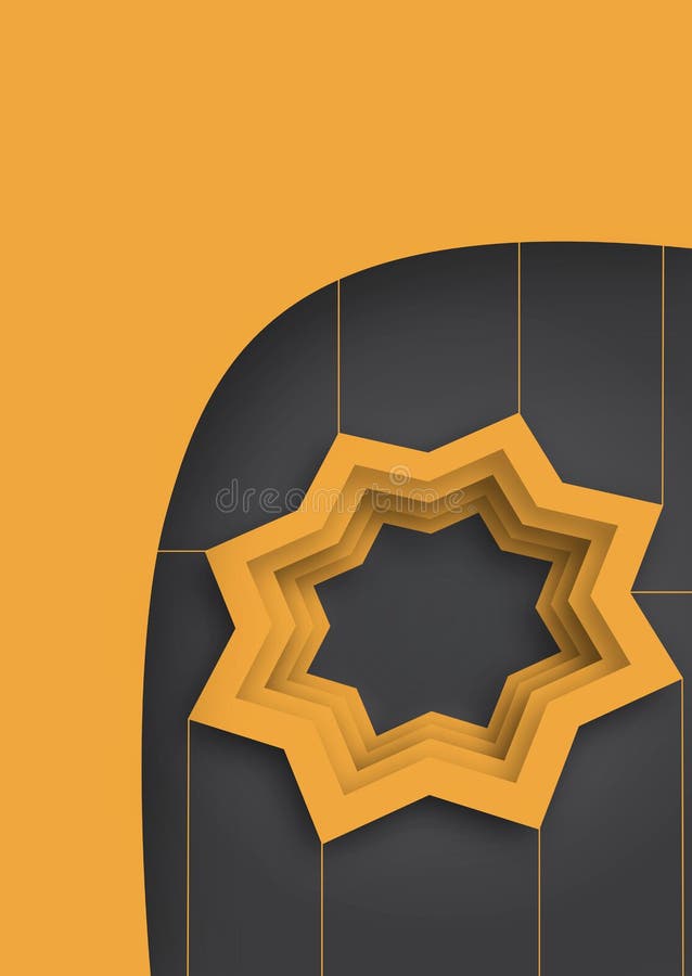 Orange 3d star stock illustration. Illustration of holiday - 52096119