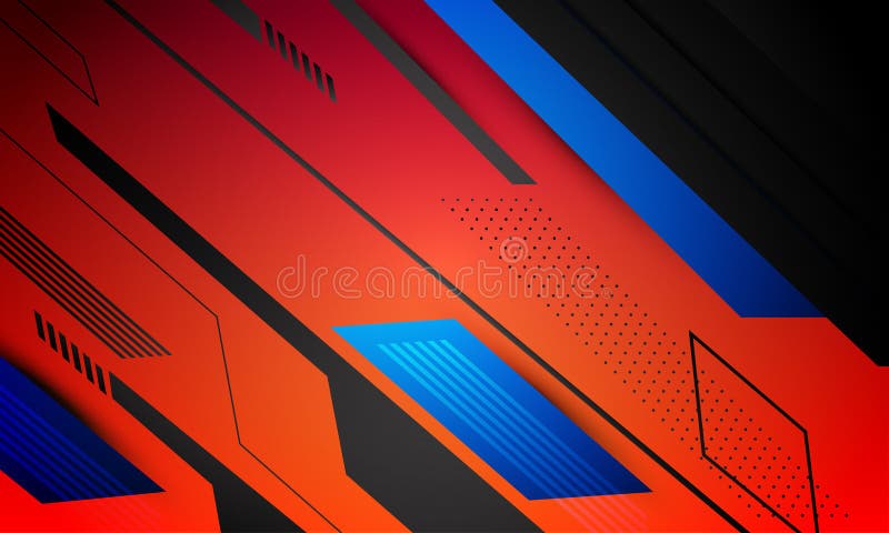 Orange Dark Geometric Design Background Vector Stock Vector ...