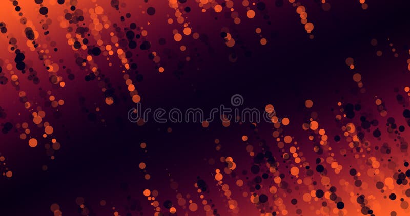 Orange and Dark Particles of Different Sizes on a Gradient Background ...