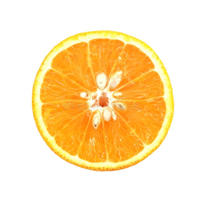 Orange De Tranche D'isolement Sur Le Fond Blanc Photo stock - Image du ...