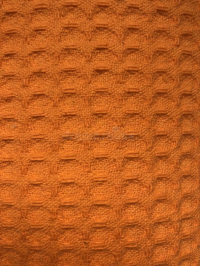 Orange Cotton Textile Fabric for Texture, Background or Wallpaper Stock ...