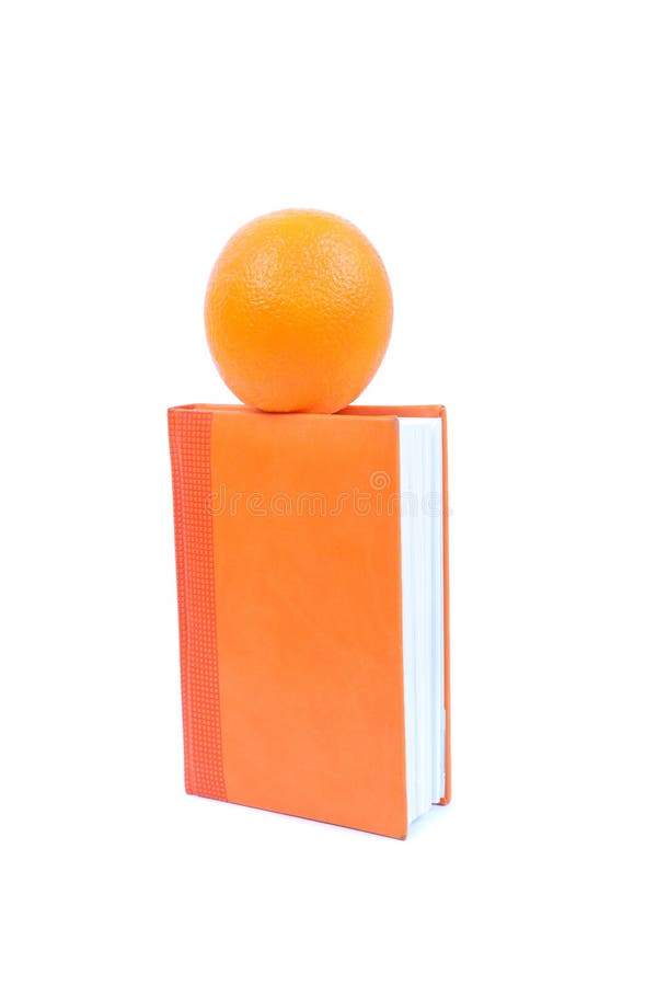 Orange on the diary stock image. Image of healthy, diary - 36118685