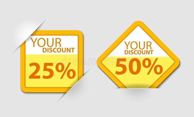 Orange discount stock vector. Illustration of holiday - 25362789