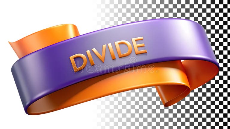 Divide Banner, Text Effect and Design Element Illustration Png ...
