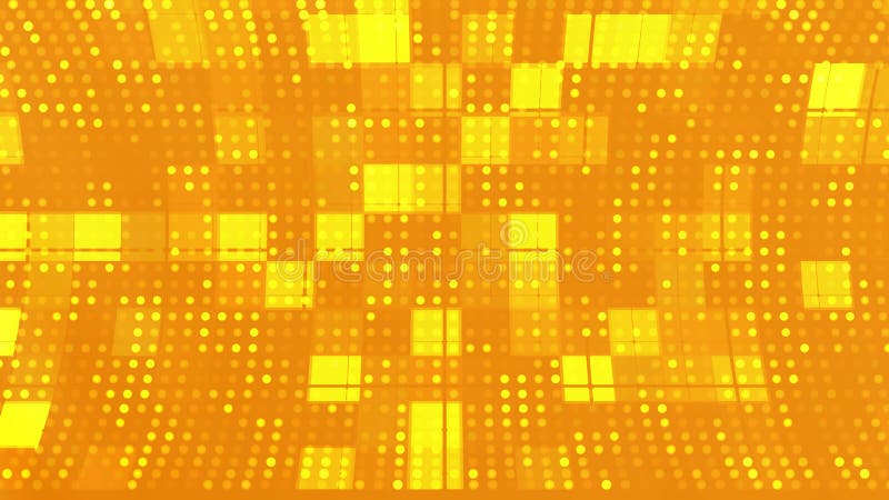 Orange Dotted Grid and Square Pattern Background Loop. Stock Video ...