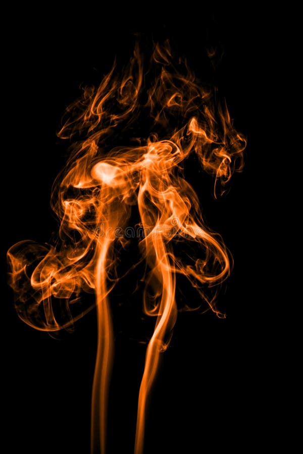 Orange double smoke stock image. Image of danger, heat - 69375493