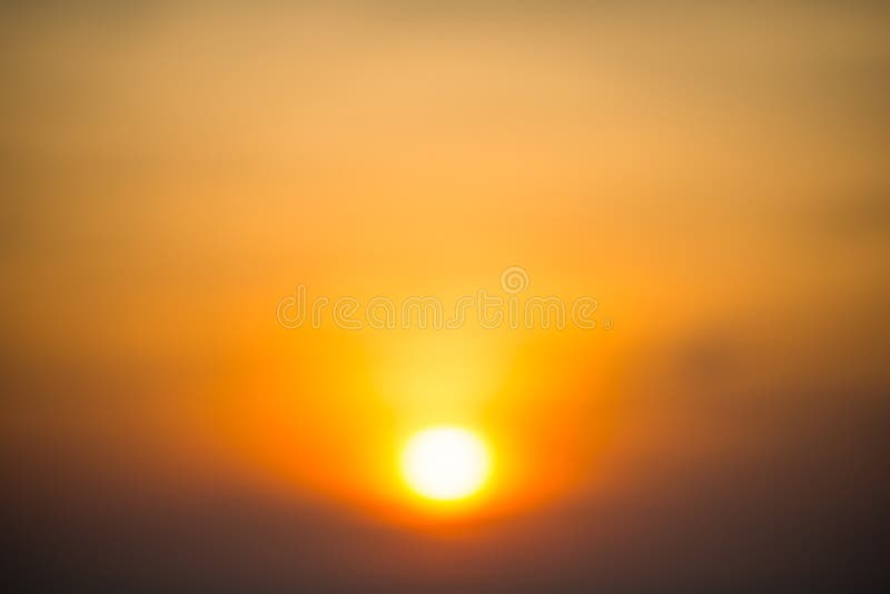 Orange Dramatic Sunset As Background Stock Image - Image of summer ...