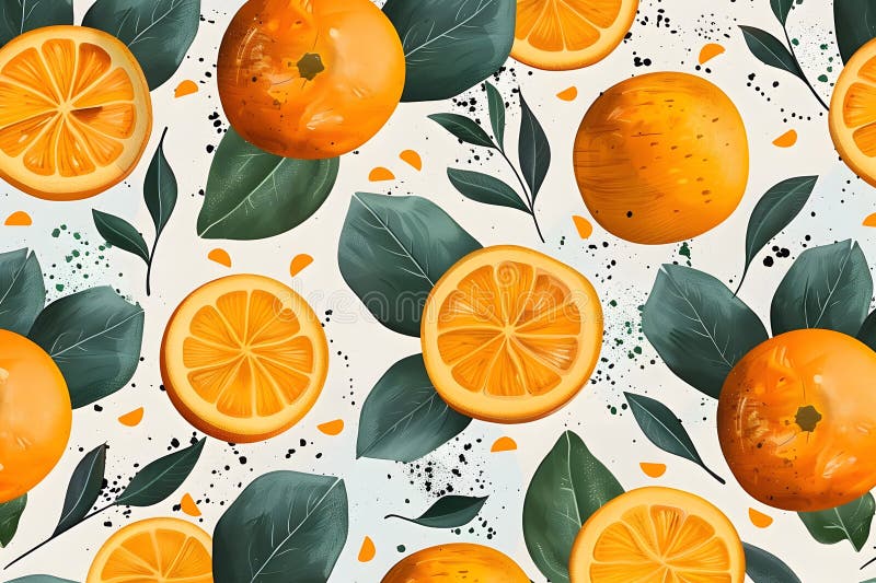 Orange Drawing: Fresh and Wholesome Graphic Design Stock Illustration ...