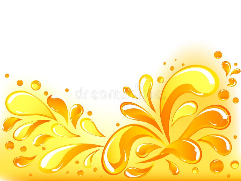 Orange drops background stock vector. Illustration of natural - 18232004